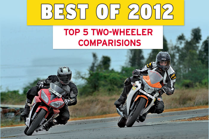 Best of 2012: Top 5 two-wheeler comparisons | Autocar India