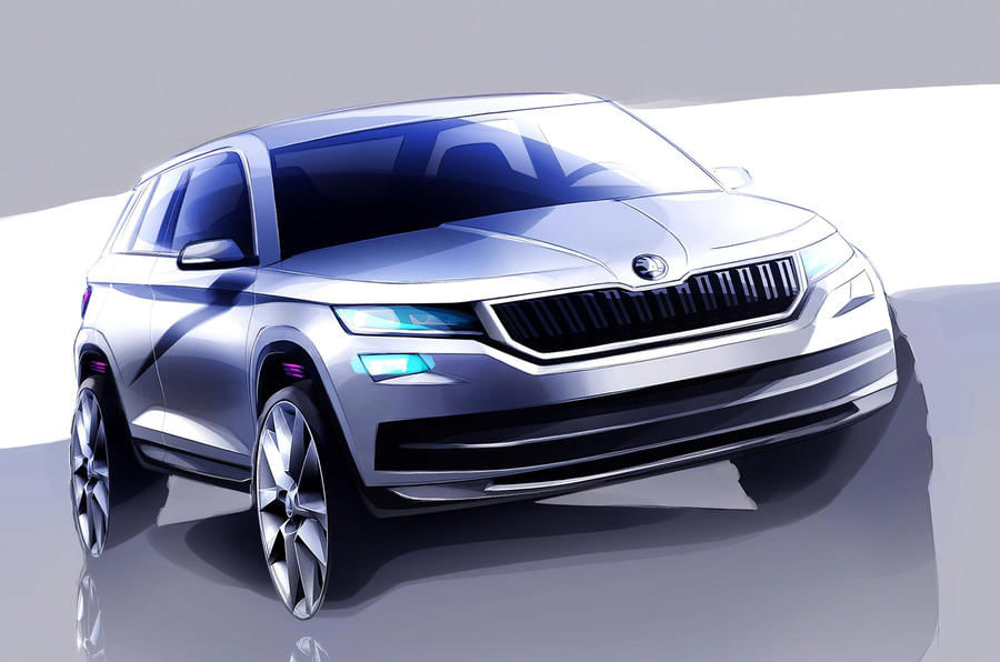 Skoda Kodiaq SUV teased ahead of unveil | Autocar India