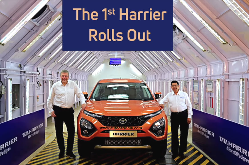 First Tata Harrier rolls off the production line | Autocar India