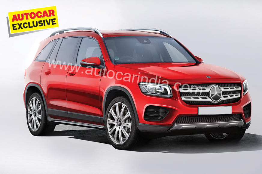 Mercedes-Benz GLB SUV, which may come to India, interior teased before ...