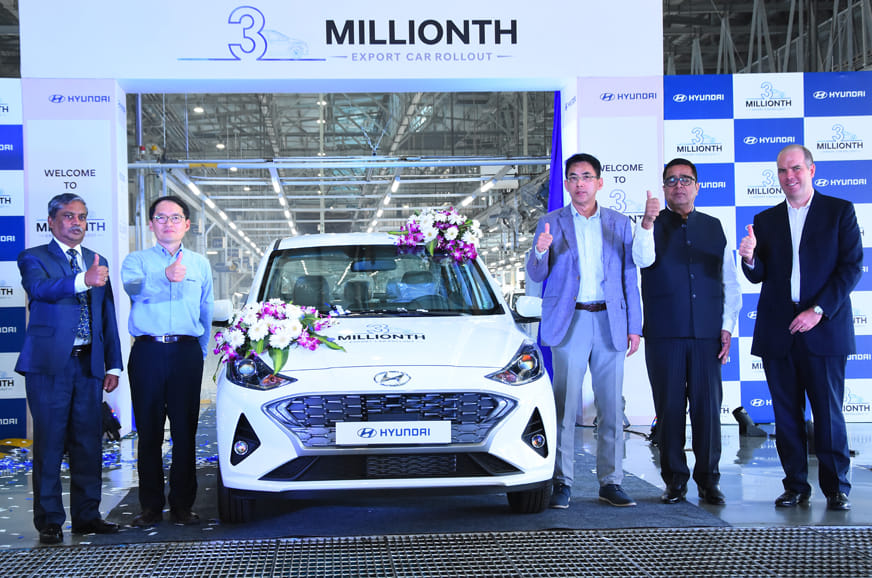 Hyundai rolls out its three-millionth made-in-India car for export | Autocar India