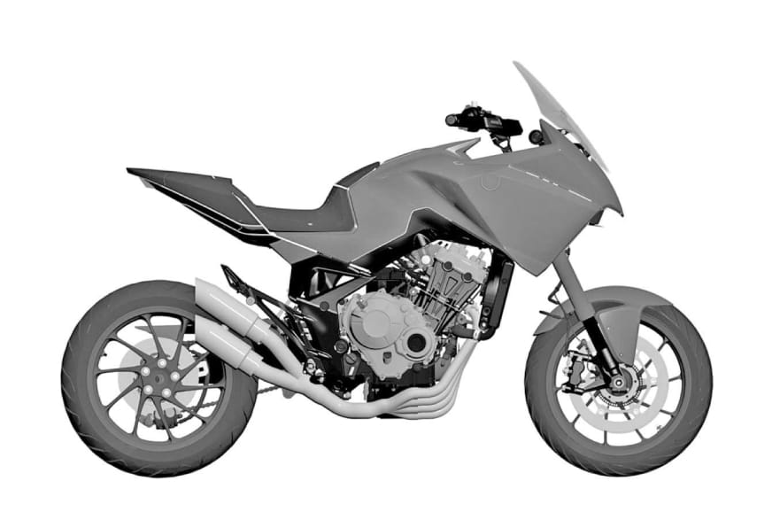 Honda CB4X adventure-sport bike concept patented | Autocar India