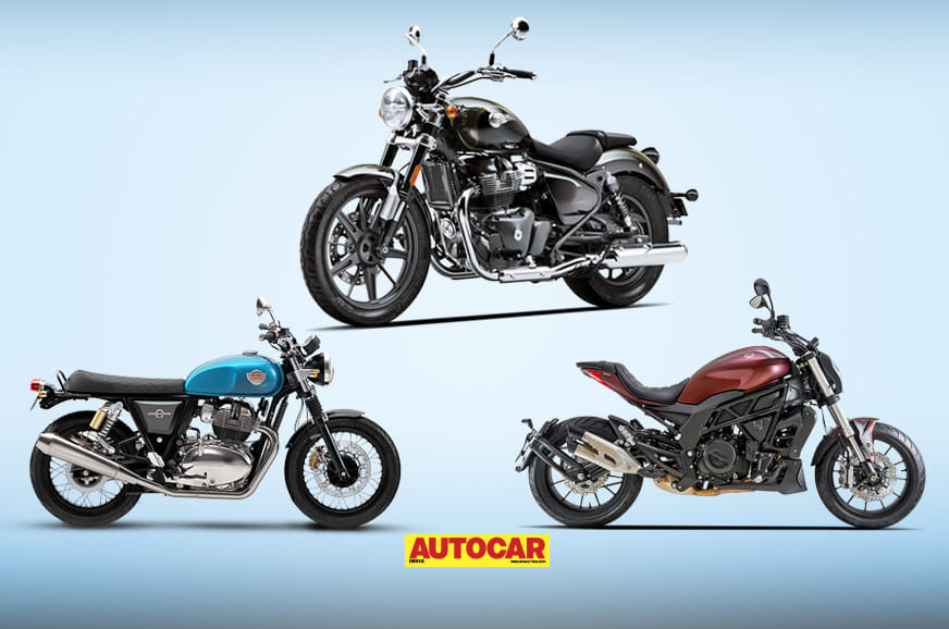 Royal Enfield Super Meteor 650 vs Interceptor 650 vs Benelli 502C ...