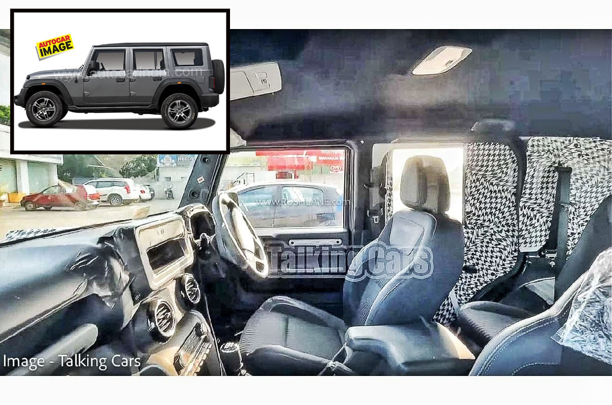 Mahindra Thar 5-door: interior, features, seating, performance and ...