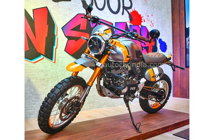 TVS Ronin SCR scrambler unveiled at MotoSoul 2023 | Autocar India