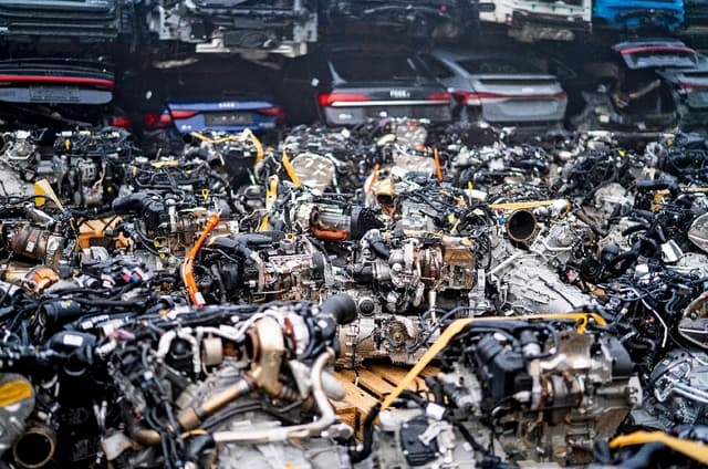 Recycling old car parts into new, aluminium reuse by Audi, Land Rover ...