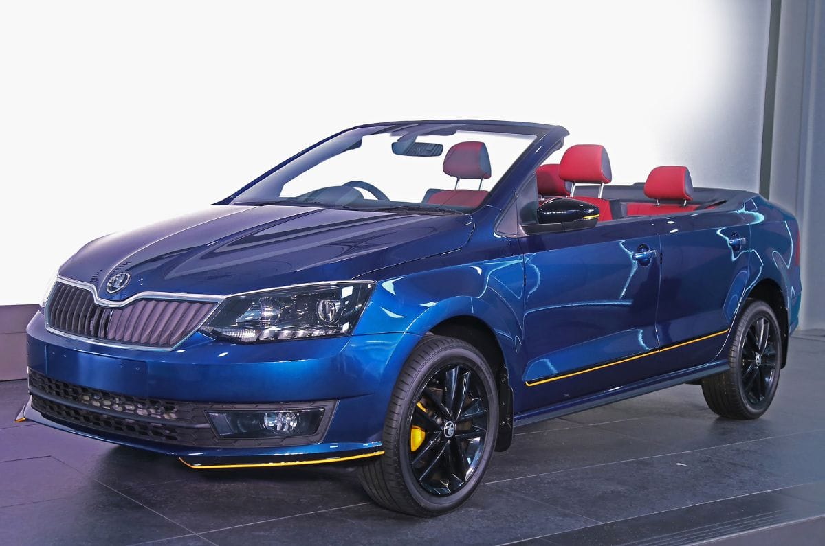 Skoda Rapid cabriolet conversion, details, student project, Skoda Auto ...