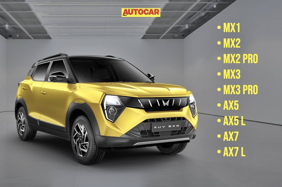 Mahindra XUV300, XUV 3XO variant-wise features, specs, powertrain ...