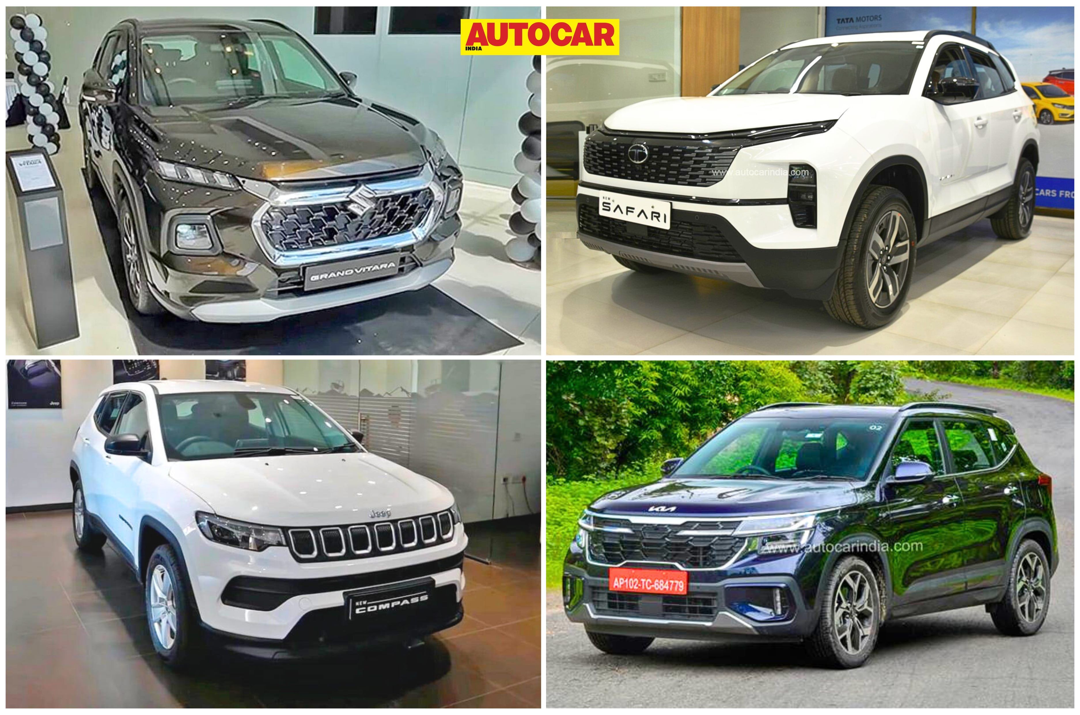 Maruti Grand Vitara SUV, discounts, Jeep Compass, Tata Harrier, VW Taigun, SUV discounts ...