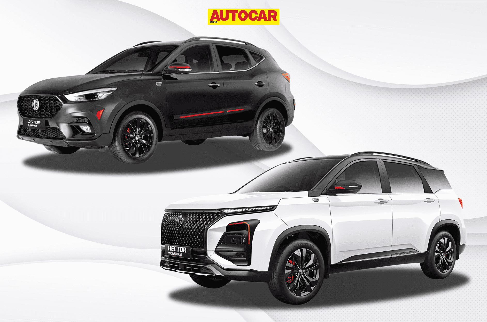 MG Hector Snowstorm, Astor Blackstorm, special edition SUVs, all black ...