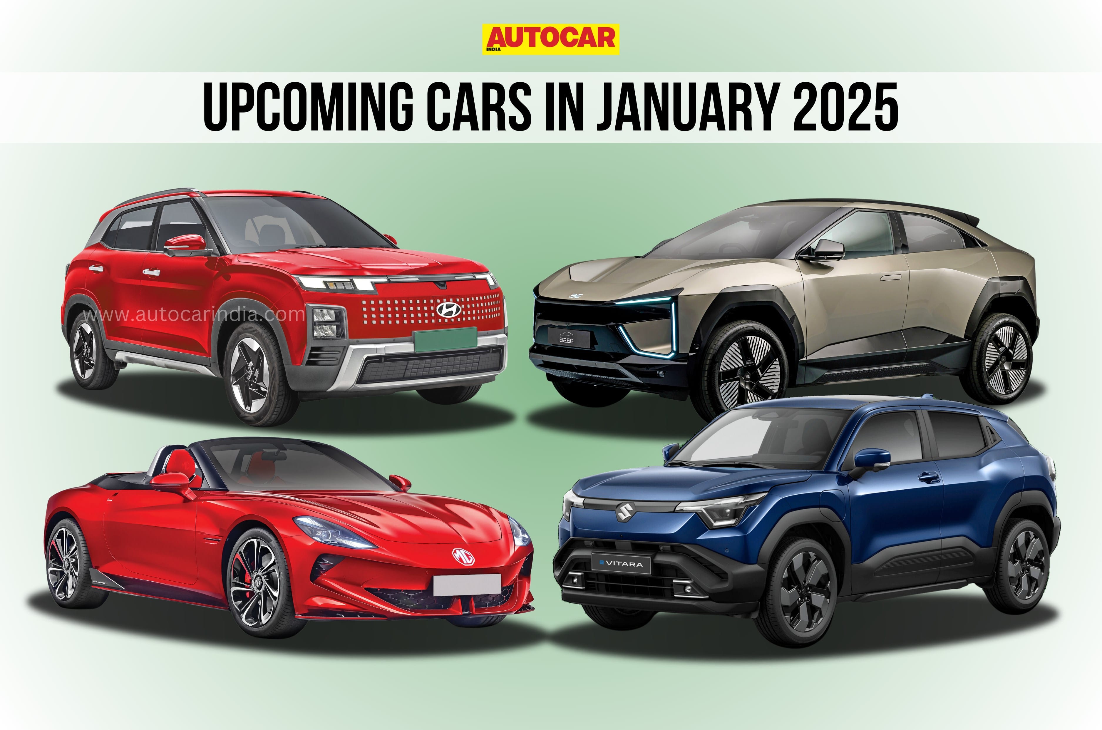 Hyundai Creta EV, Maruti e Vitara, MG Cyberster, new car launches in ...