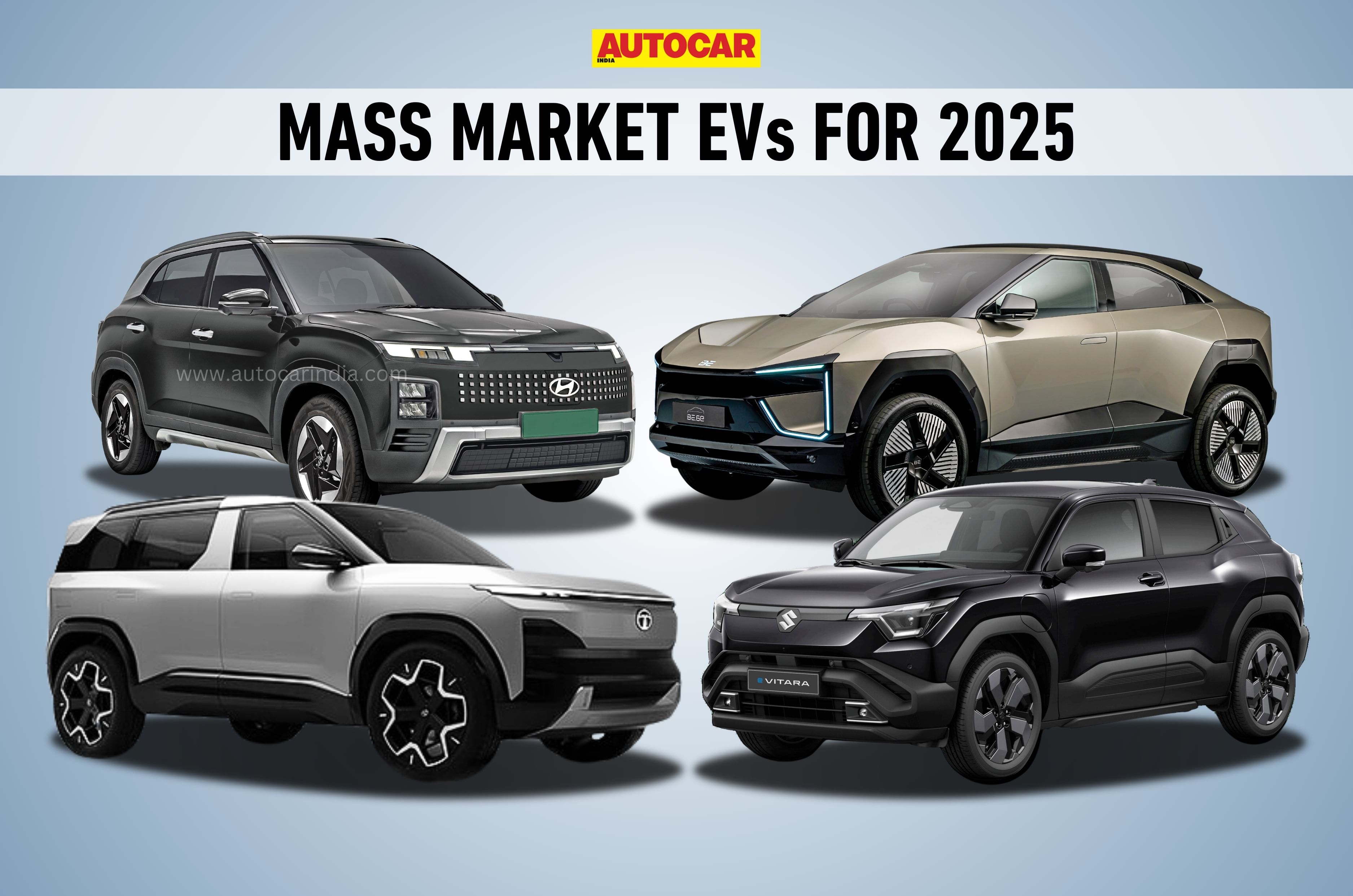 Hyundai Creta EV, Maruti e Vitara, Tata Sierra, new EV launches in 2025 ...