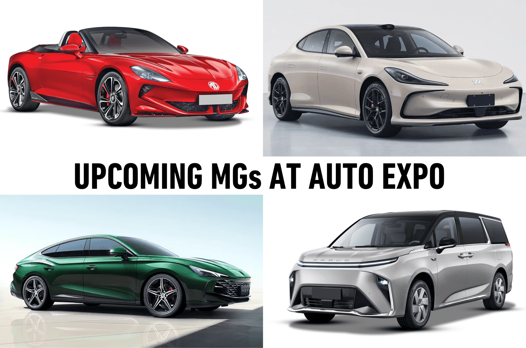 MG Cyberster India launch, MG M9 India debut, MG 7 Trophy, IML6 sedan ...