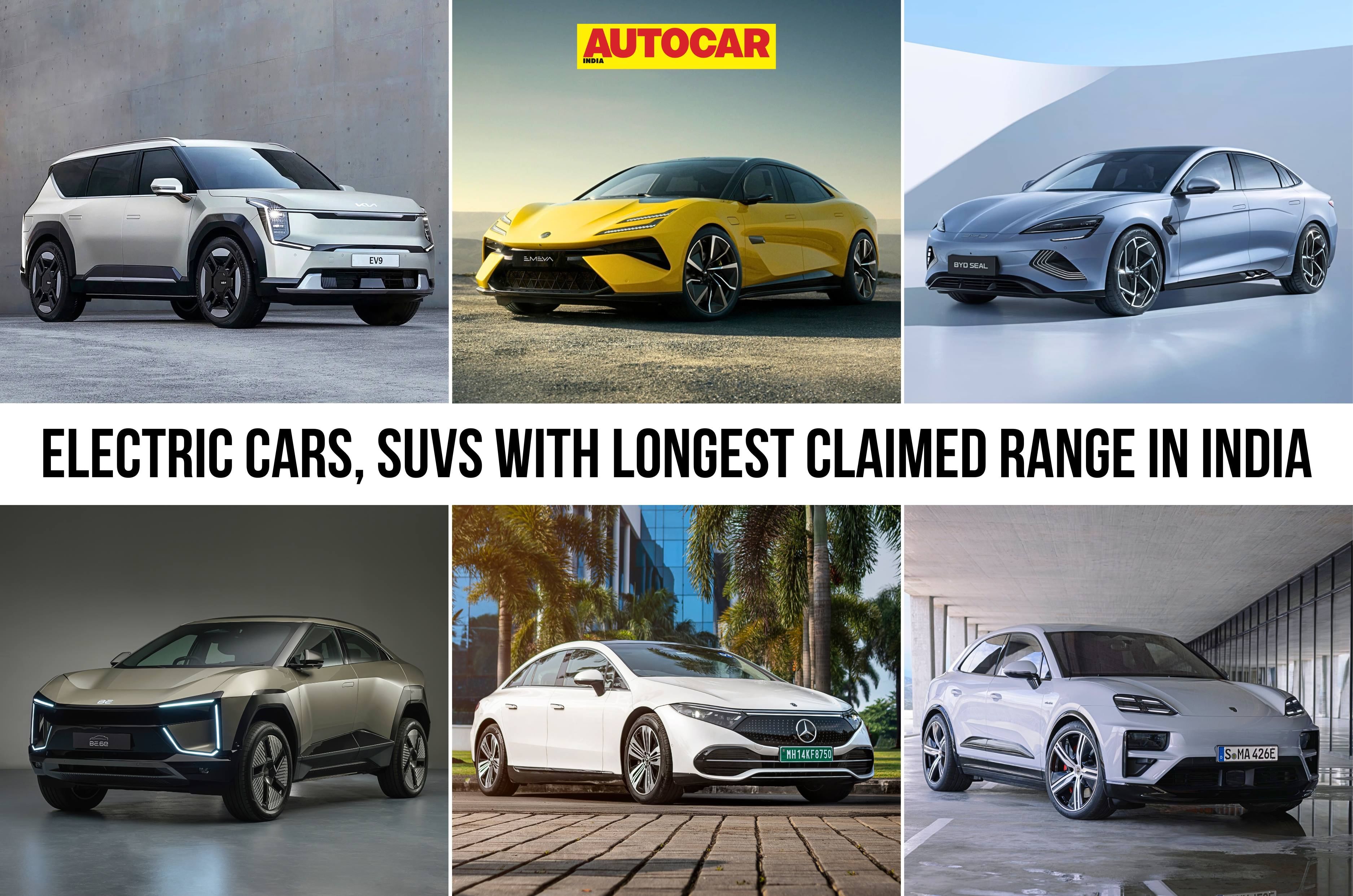 Top EVs with highest range in India, price, claimed range figures ...