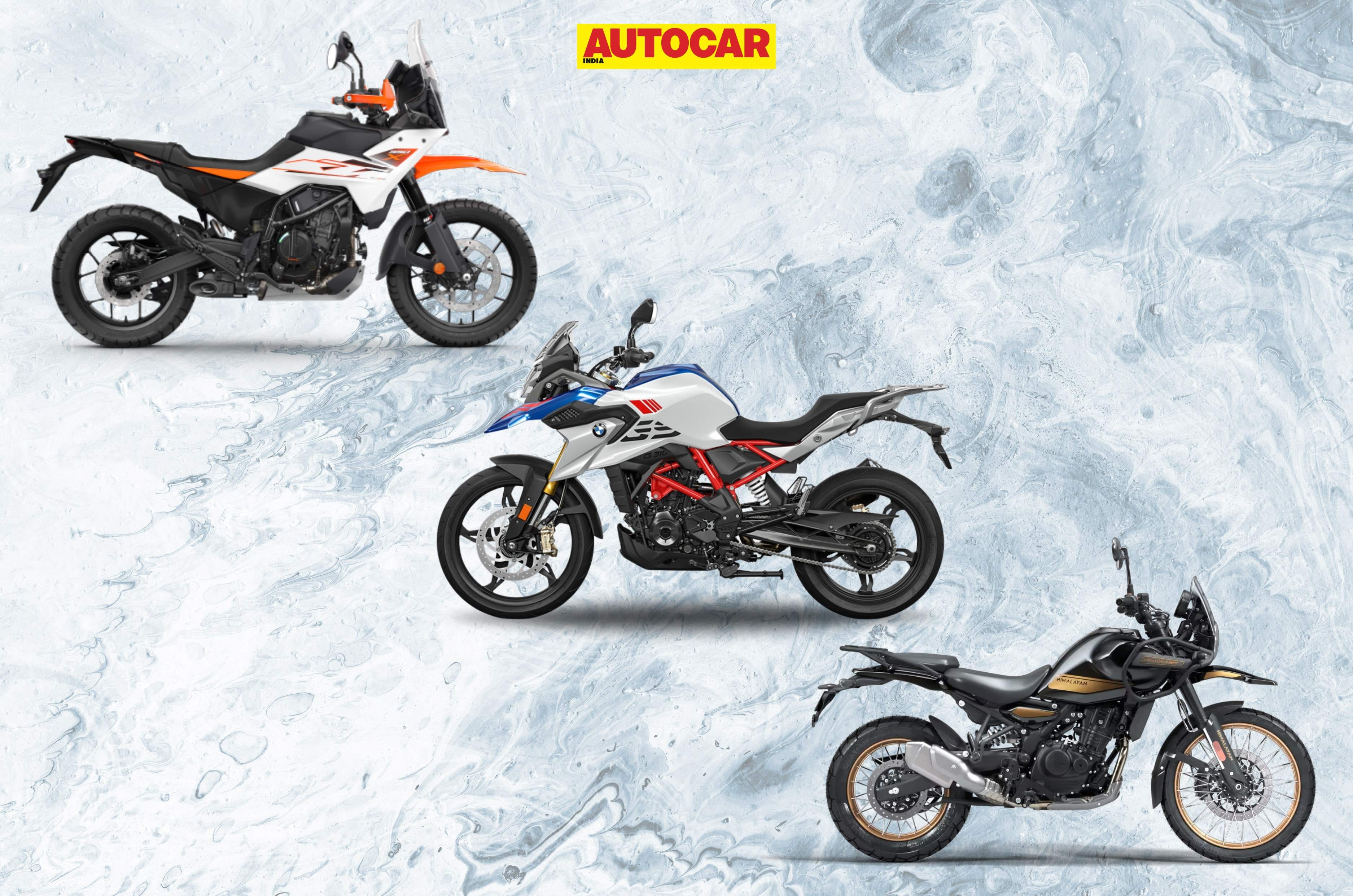 2025 KTM 390 Adventure X vs BMW G 310 GS vs Royal Enfield Himalayan 450 ...