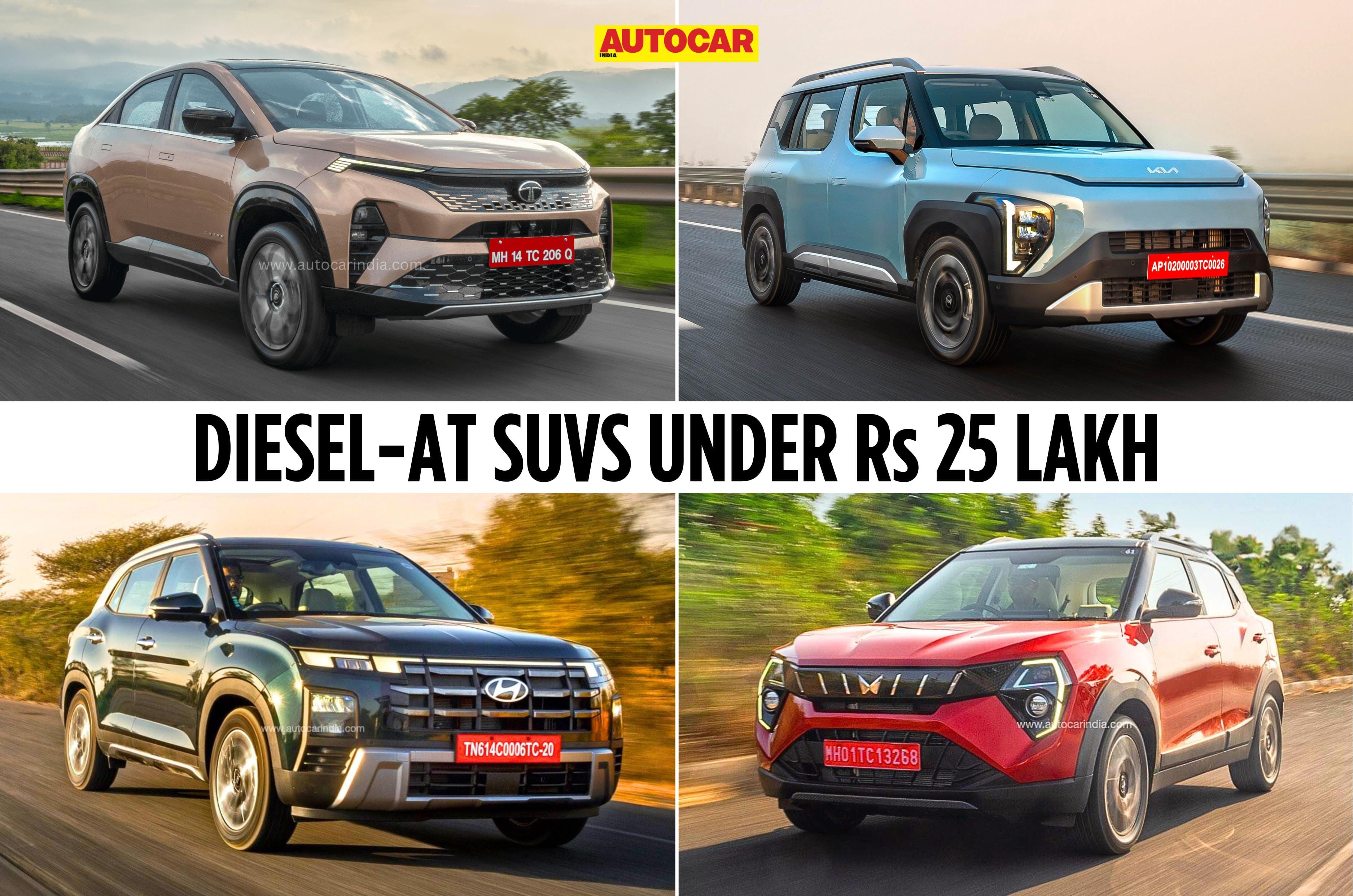 Every diesel automatic cars under Rs 25 lakh in India | Autocar India