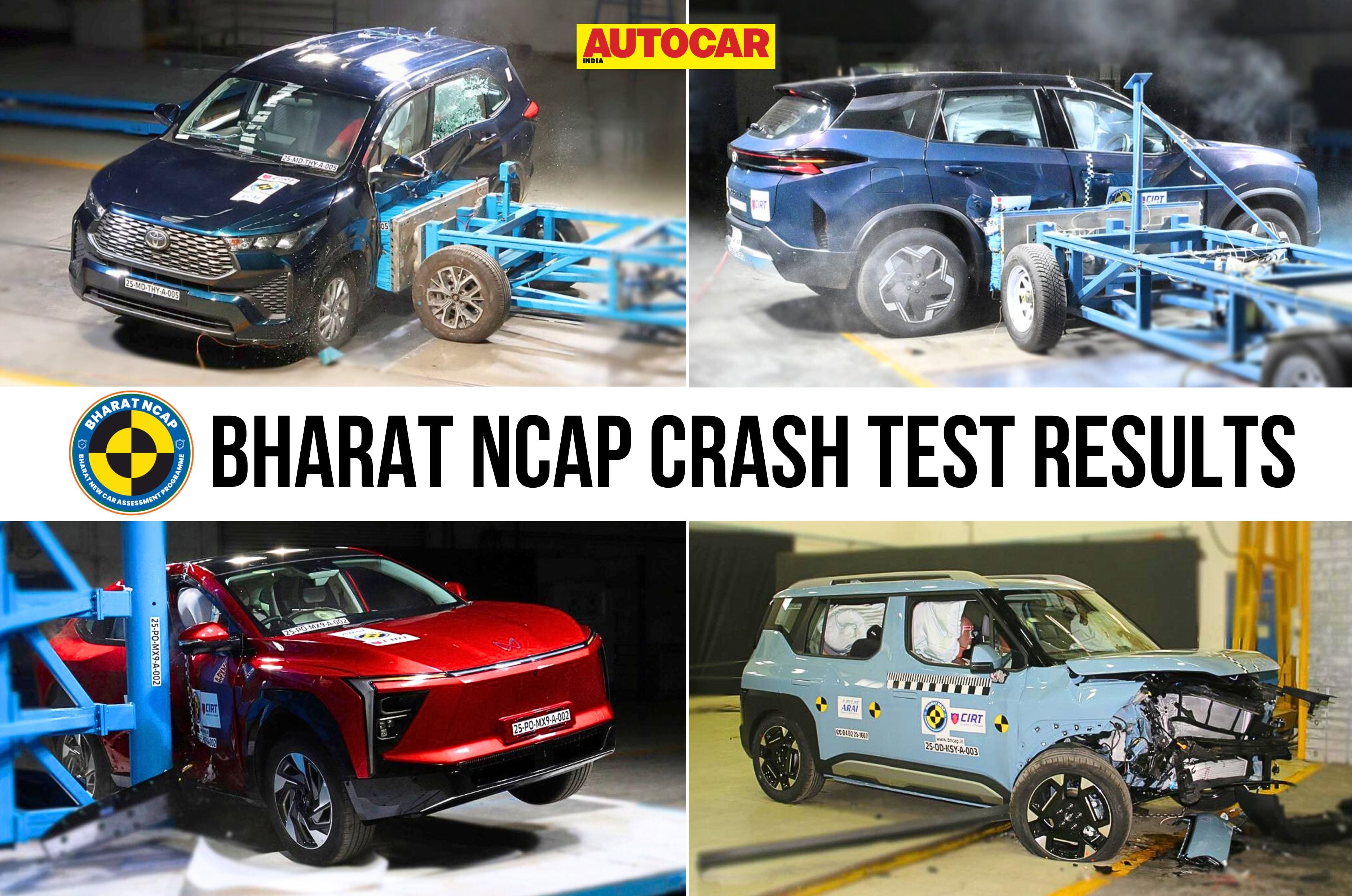 Every car SUV tested by Bharat NCAP so far | Autocar India
