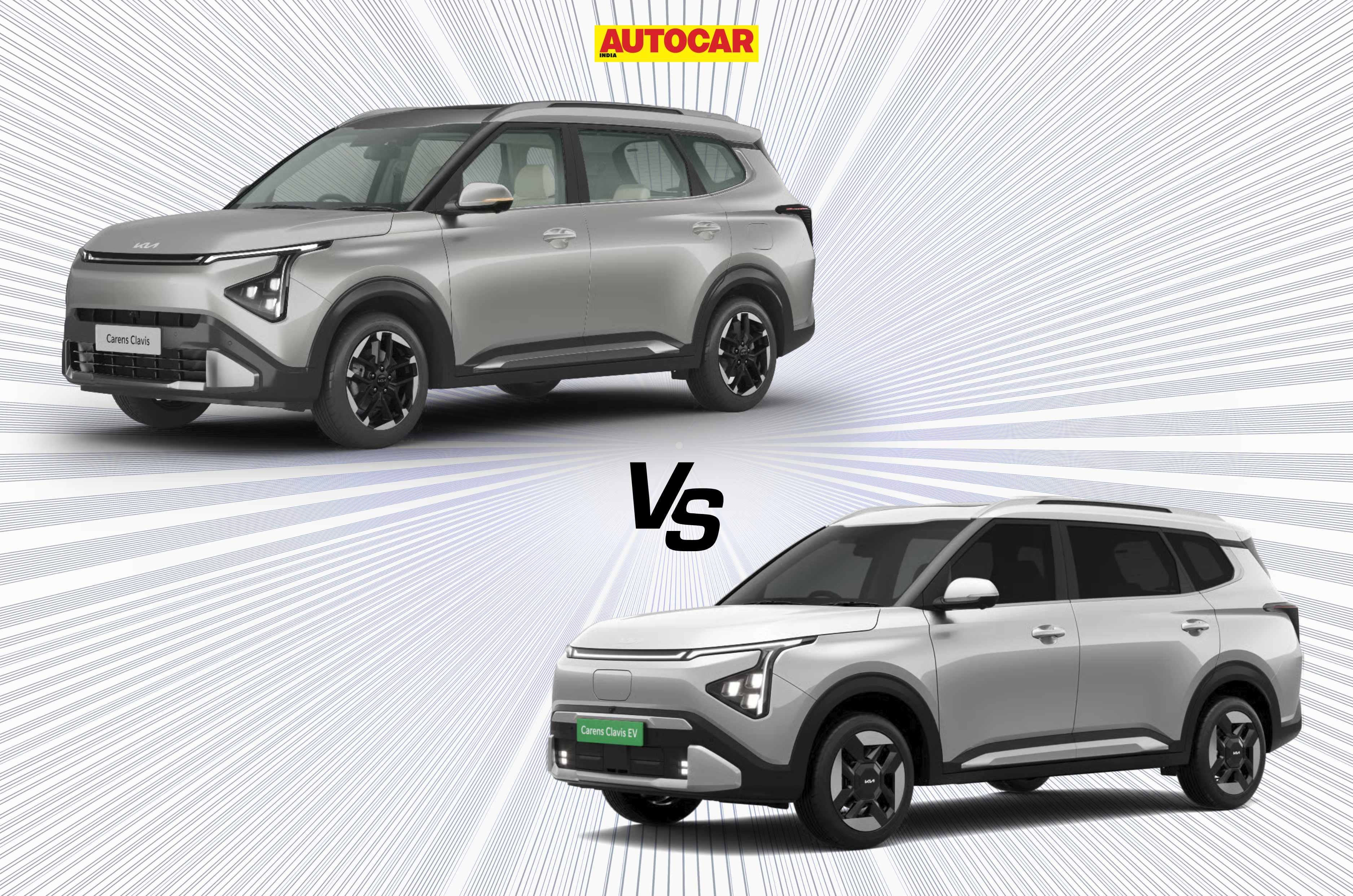 Kia Carens Clavis ICE vs Kia Carens Clavis EV: differences explained ...