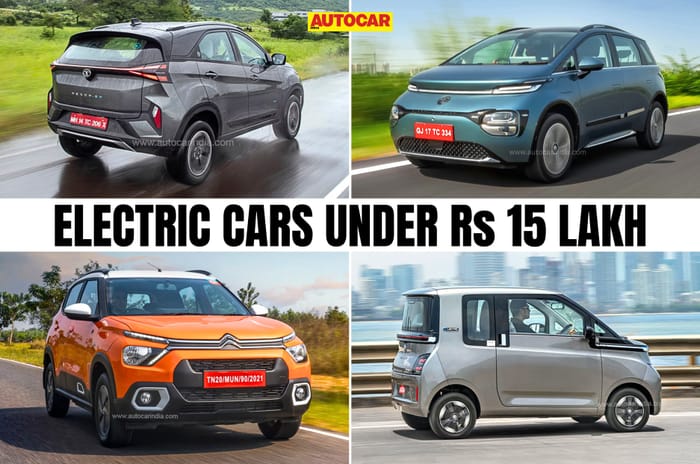 Every electric car under Rs 15 lakh | Autocar India