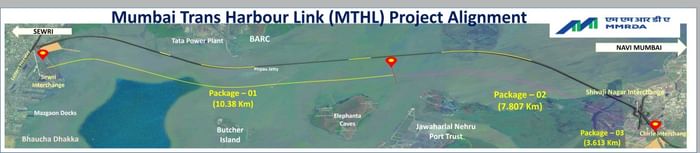 MTHL Mumbai Trans Harbour Link road map, route, opening date, cost ...
