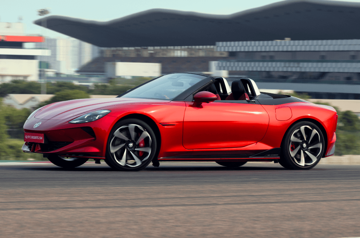 MG Cyberster On Buddh International Circuit Image Gallery | Autocar India
