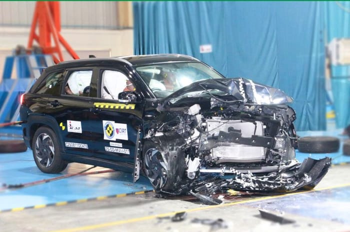 Maruti Suzuki Victoris scores 5-star safety rating at Bharat NCAP ...