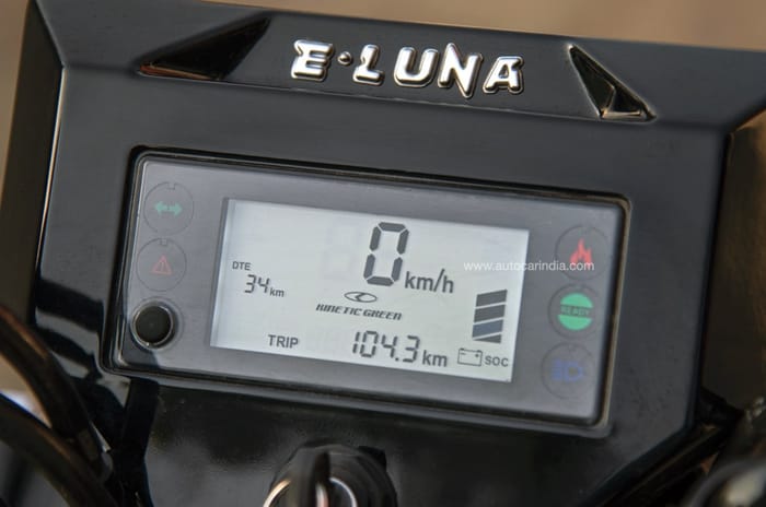 kinetic luna electric, Kinetic Luna, TVS XL100, range, performance ...