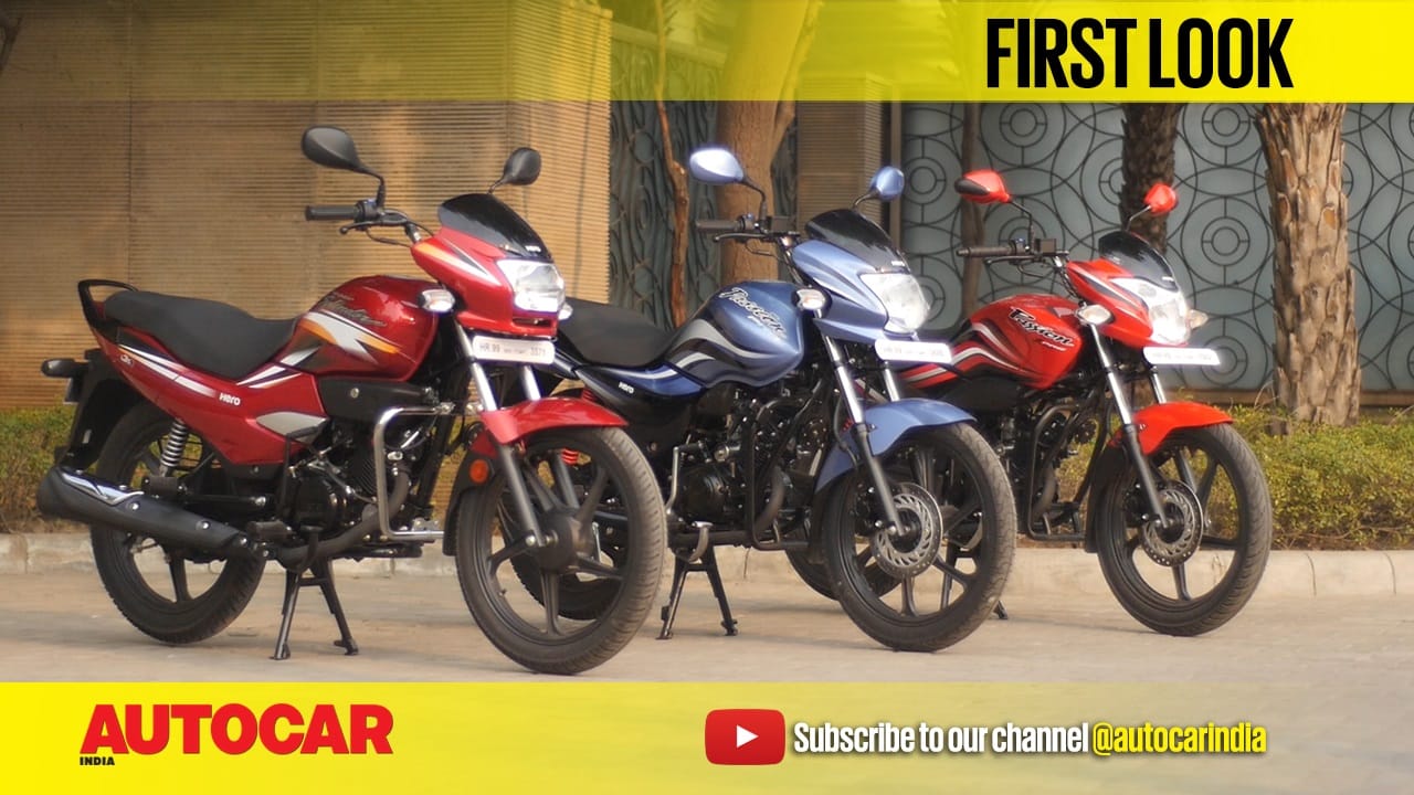 Hero Super Splendor, Passion Pro & Passion XPro first look video ...